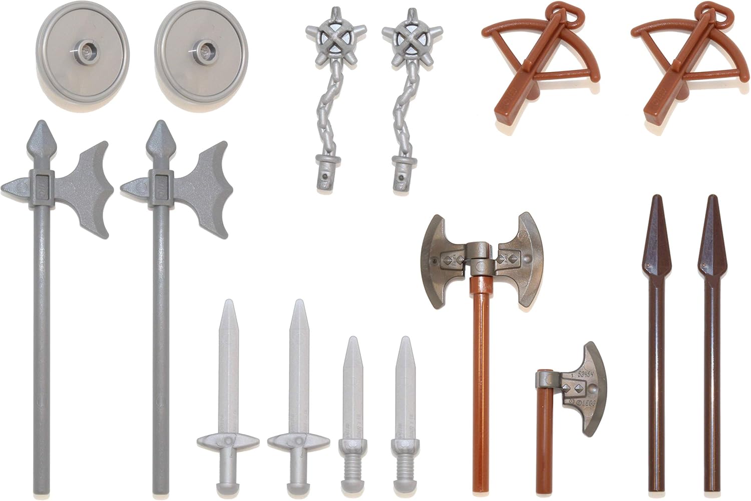 LEGO Castle Knights Weapons Pack (Halberds, Swords, Mace and Chain ...