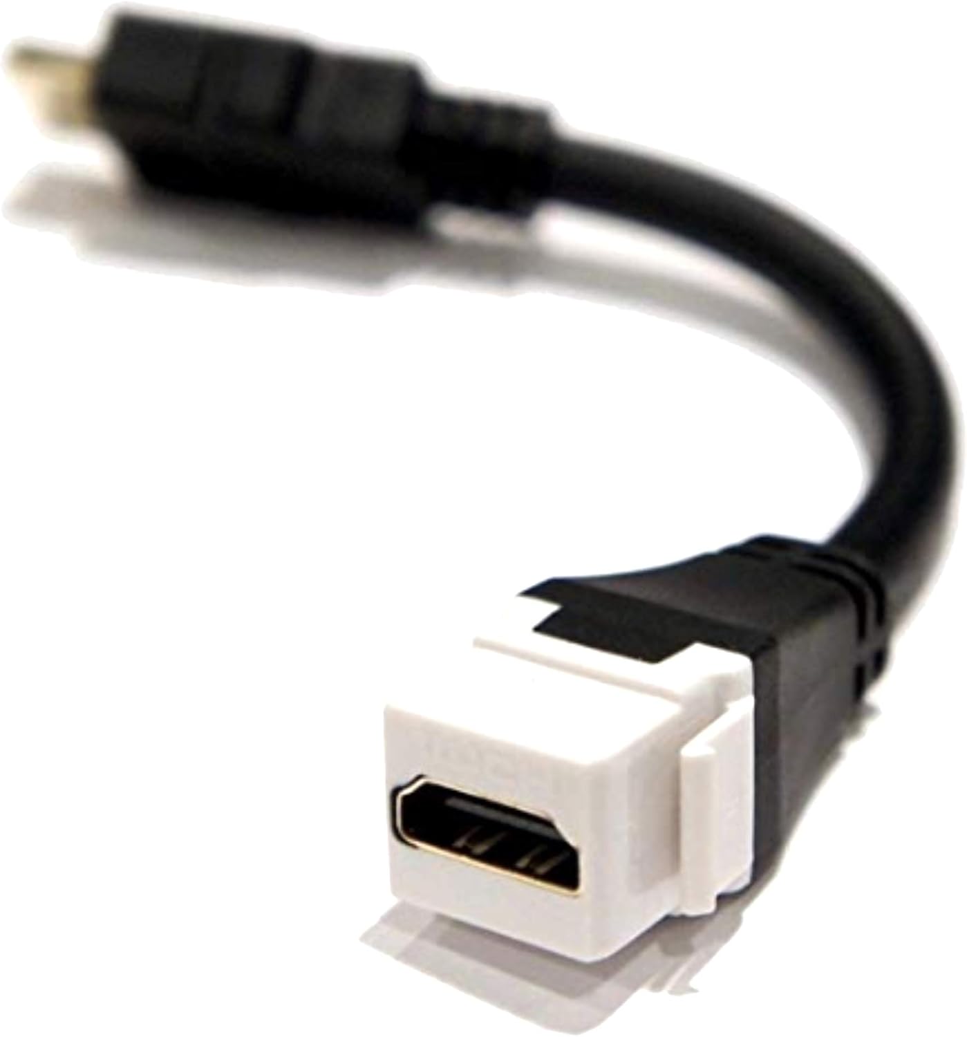 Keystone Style HDMI Thru Connector Male to Female Pigtail Coupler for ...