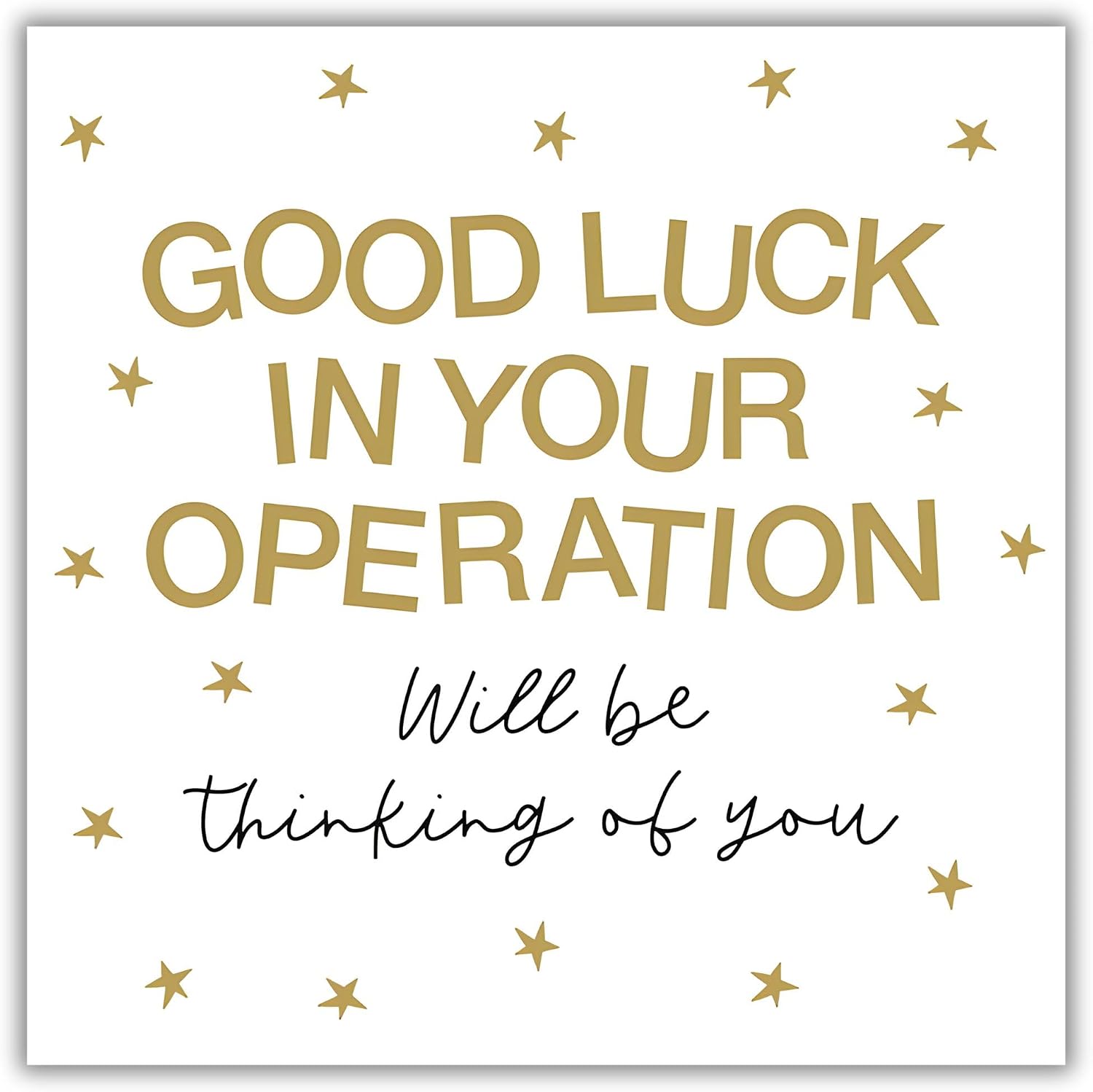 Good Luck In Your Operation Card - Will Be Thinking Of You ...
