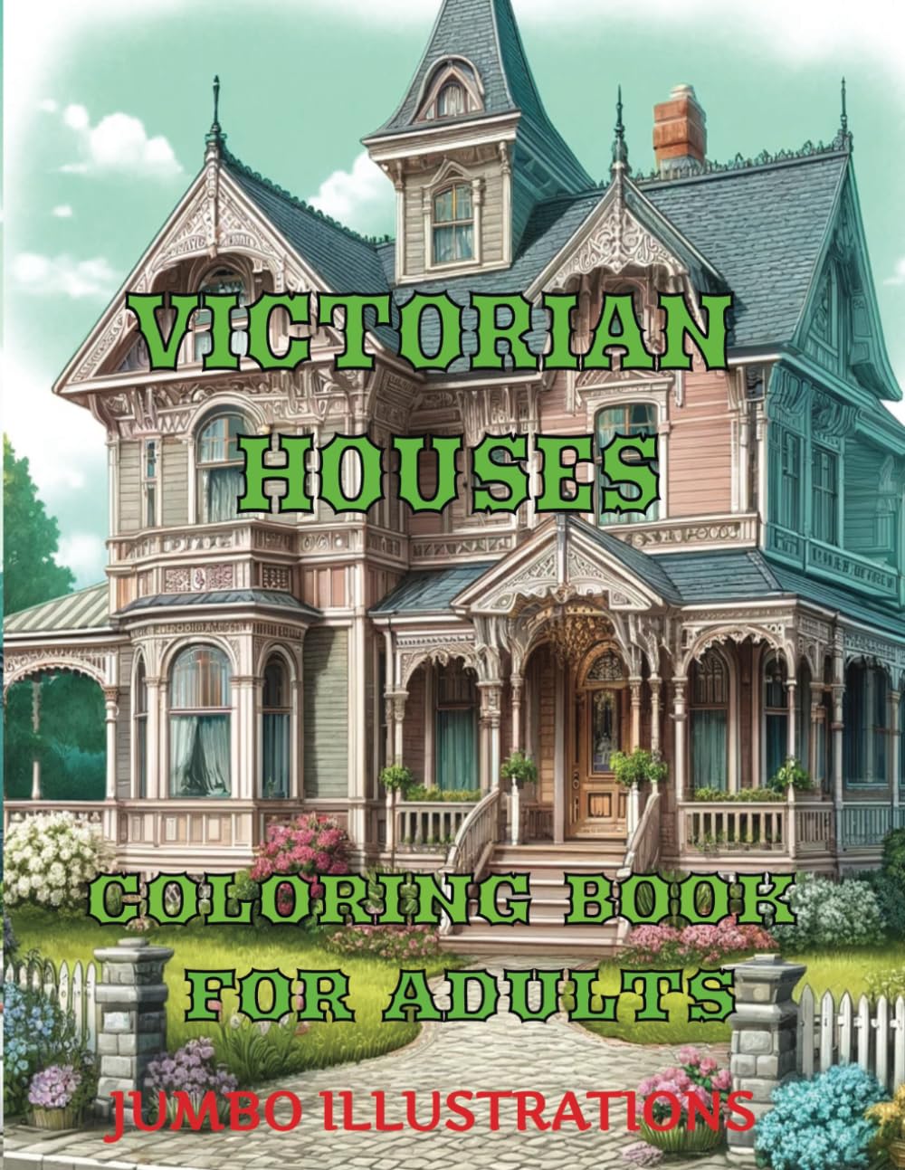 Amazon.com: Victorian Houses Coloring Book For Adults: With Jumbo ...