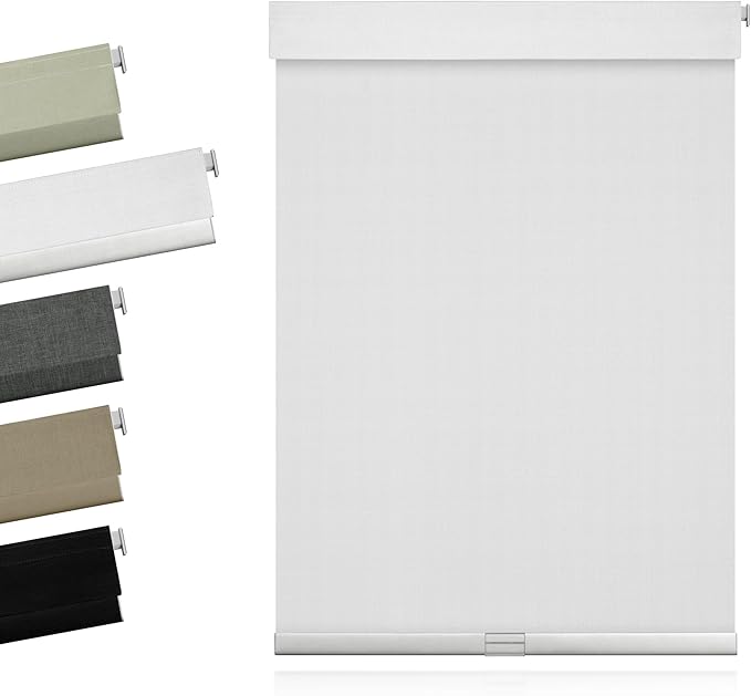 MoDanCeQ Stores à rouleau occultants sans perçage pour fenêtres, stores ...