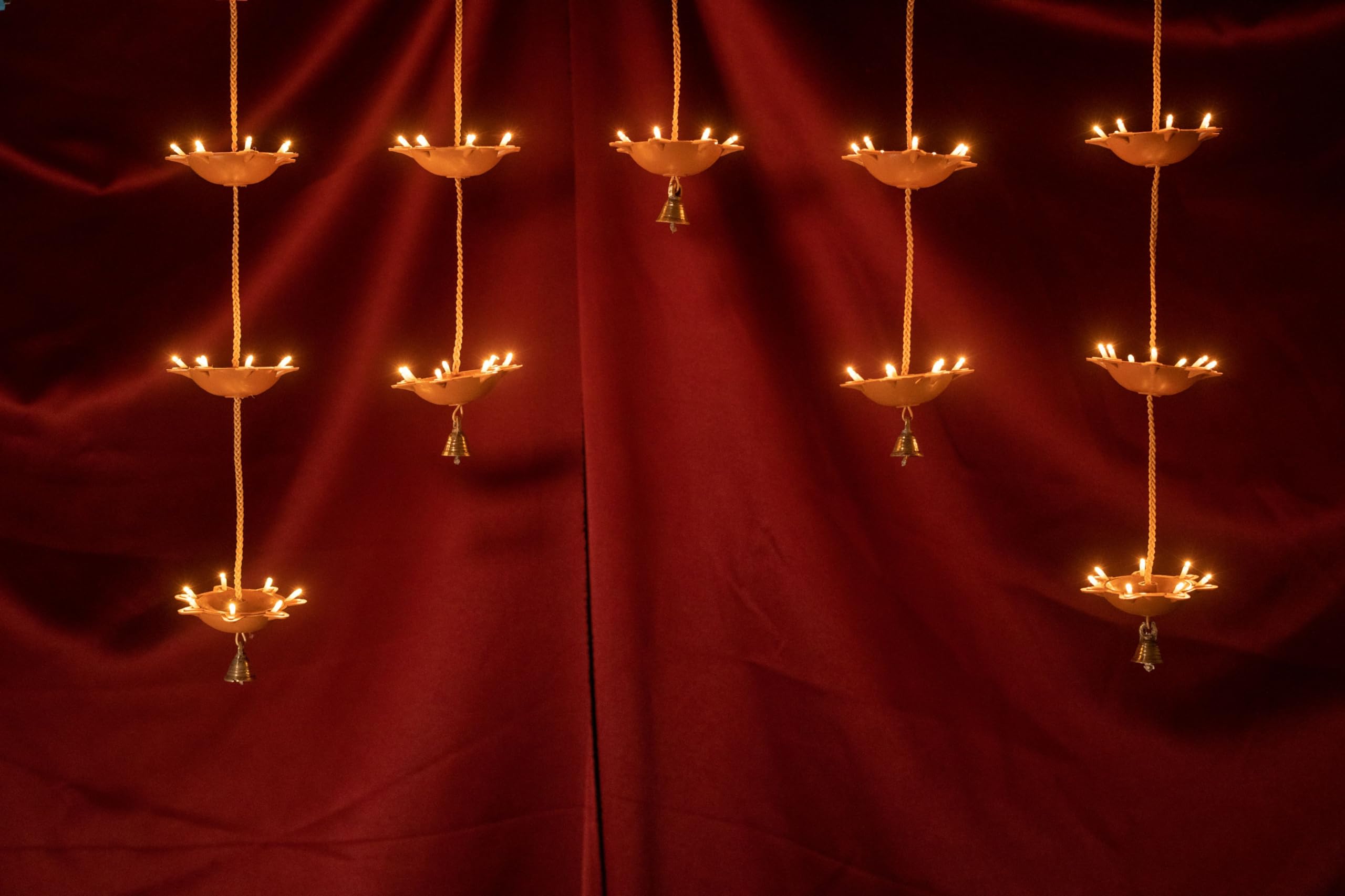 Buy Electric Door Plastic Toran with 11 diyas Having 7 neon Bulb Each ...