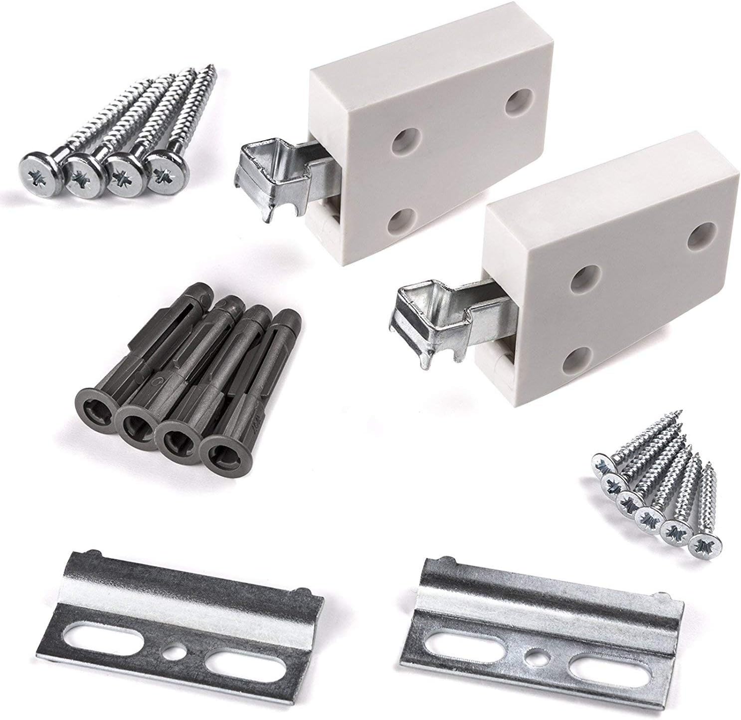 ZUZGO 1 paire de crochets d'armoire (droite et gauche) Accroche Placard ...