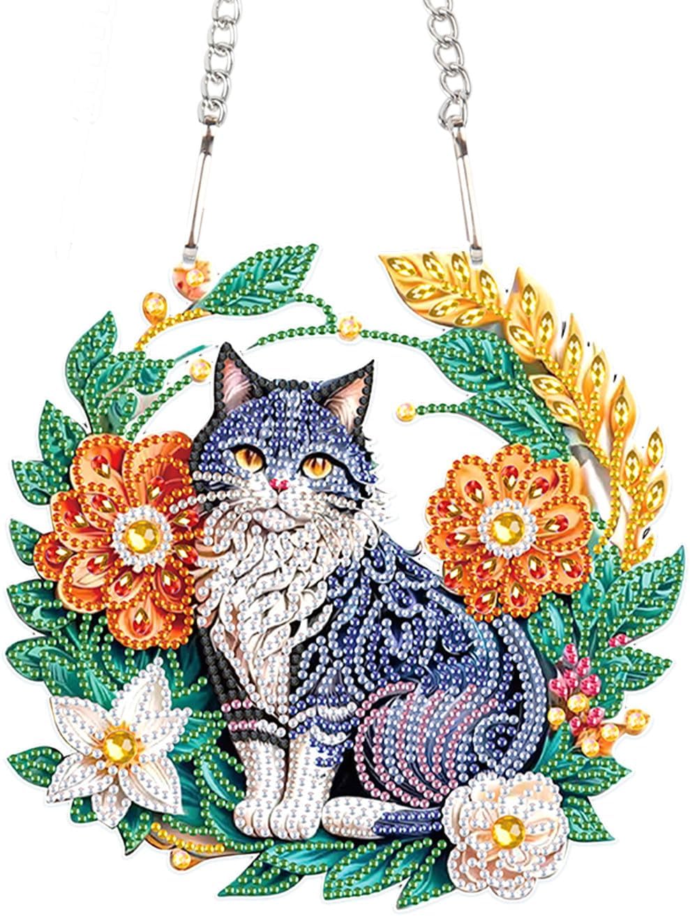 Amazon.com: ARTopet DIY Diamond Pendant Ornament Cat Special Shaped ...