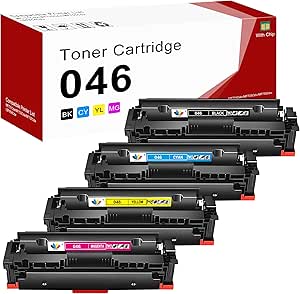Amazon.com: 046 Toner Cartridge 4-Pack Replacement for Canon 046 046H ...