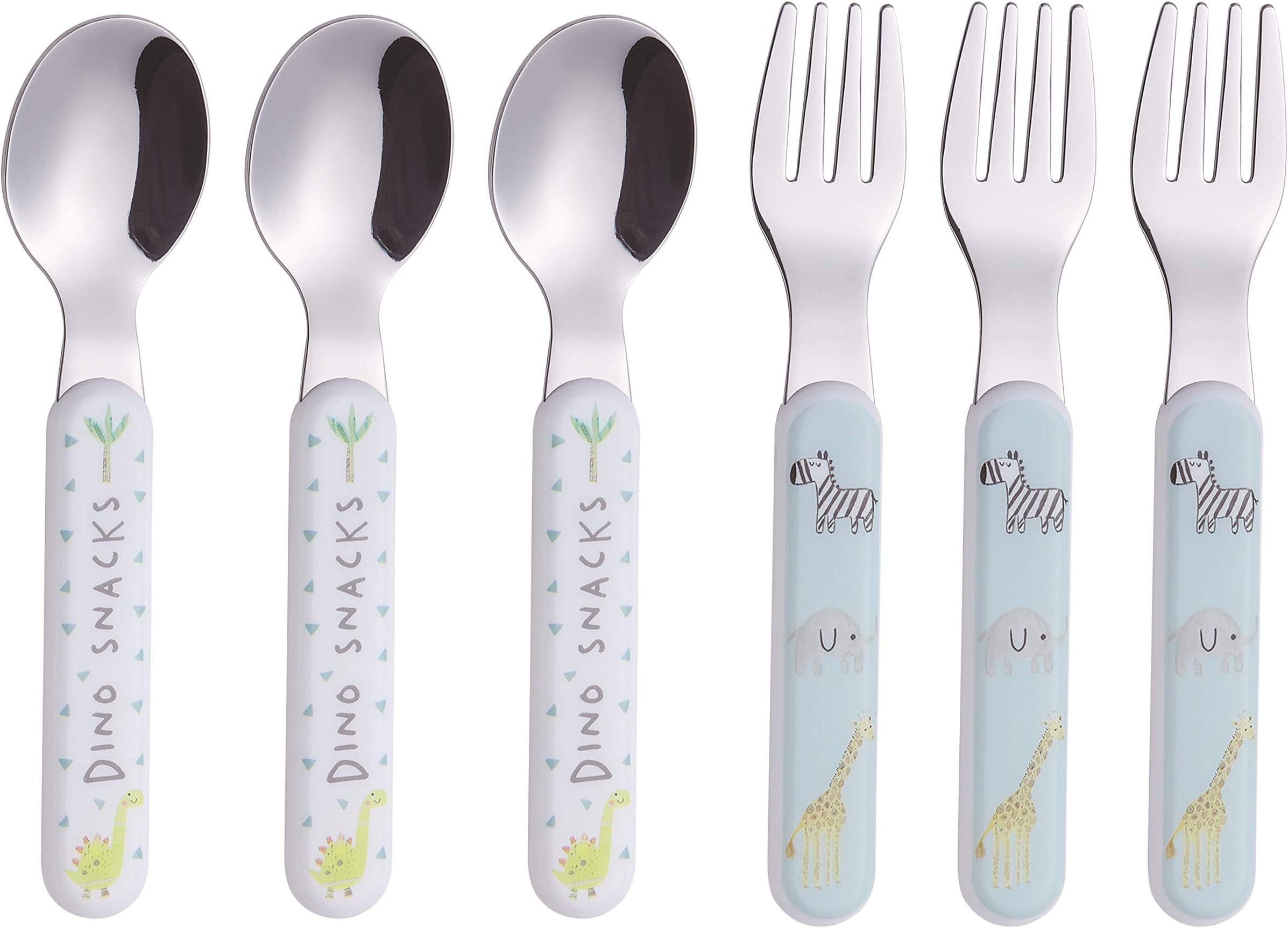 Amazon.com: ANNOVA Children's Flatware 6 Pieces Kids Silverware ...