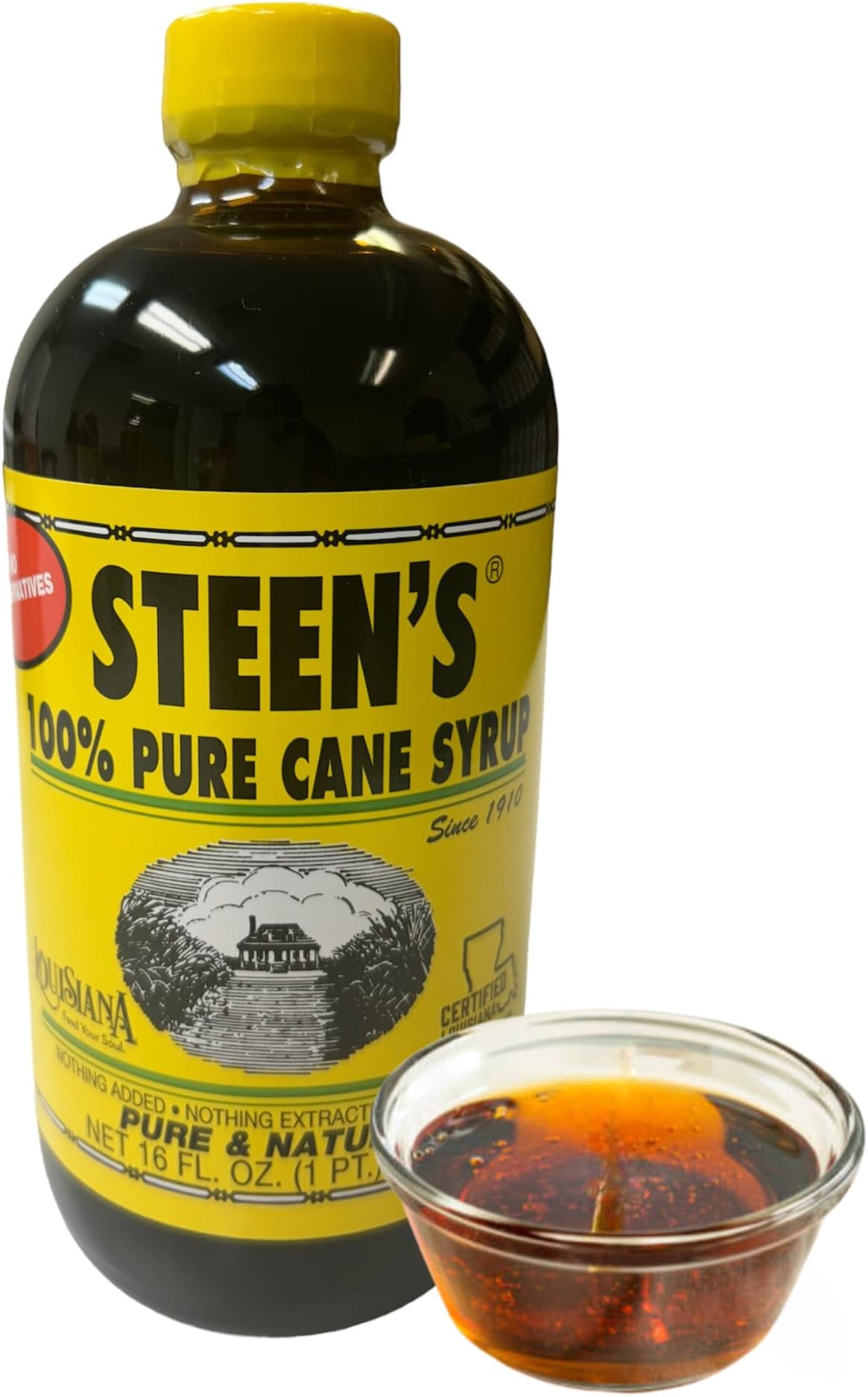 Amazon.com : 100% Pure Cane Syrup 16fl. Oz - No Additives - No ...
