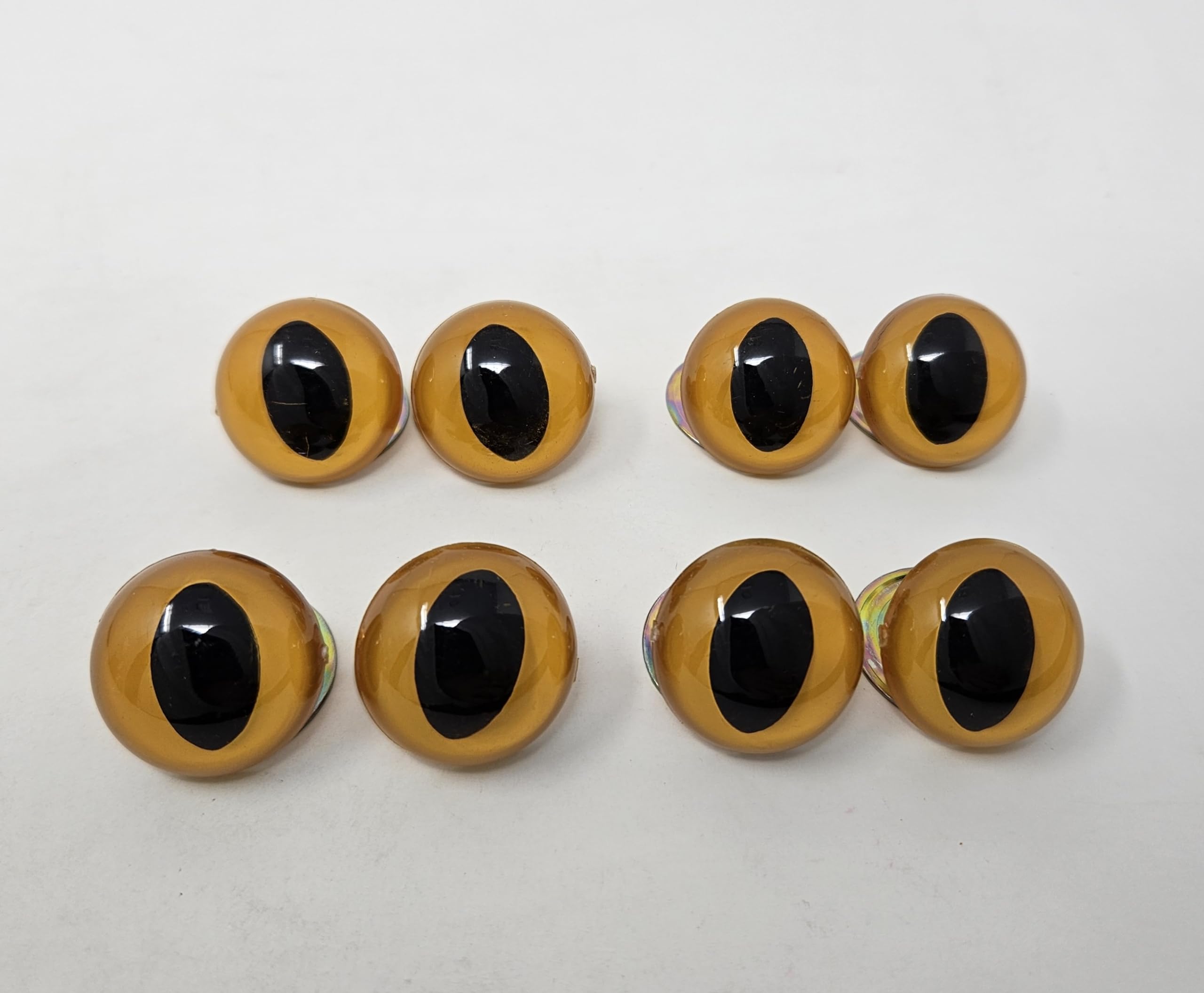 Amazon.com: Pair of Zim's 24mm Cat Eyes Plastic Kitty Safety Eyes for ...