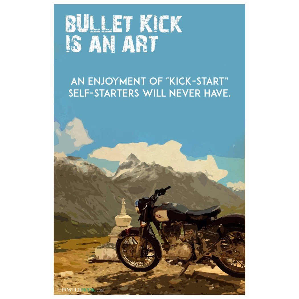 PosterHook Bullet Kick is an Art Poster Wall Decor | Special Paper ...