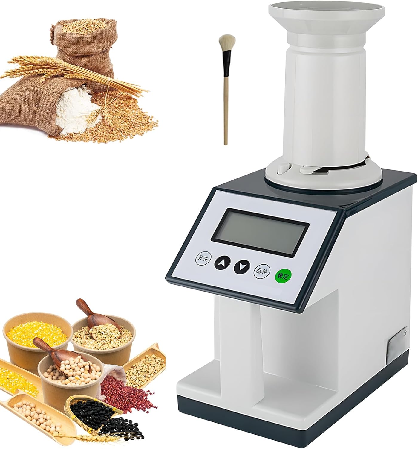 Portable Halogen Moisture Analyser, Mini Cup Grain Humidity Meter with ...