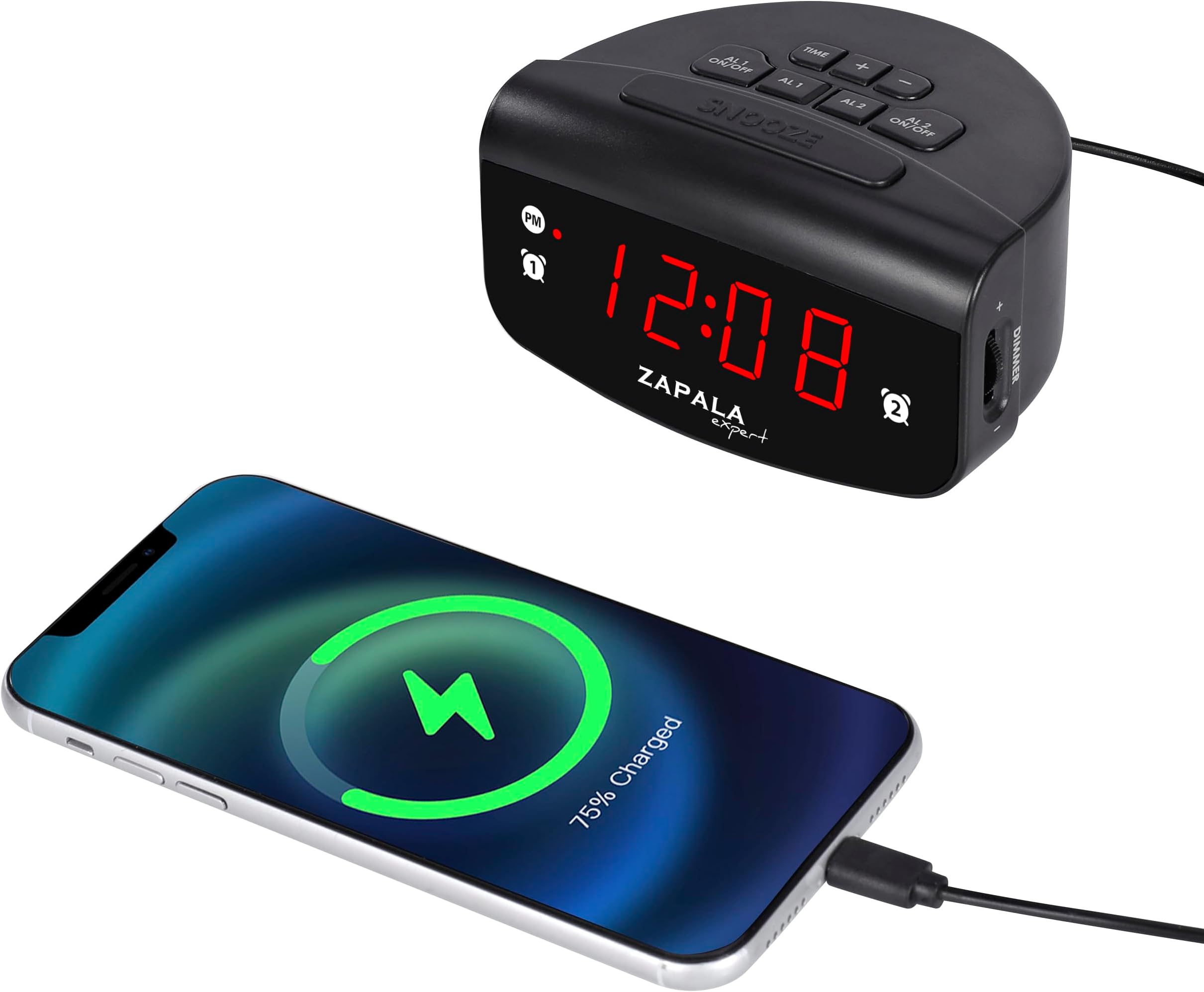 Amazon.com: REACHER Small LED Digital Alarm Clock with Simple Operation ...
