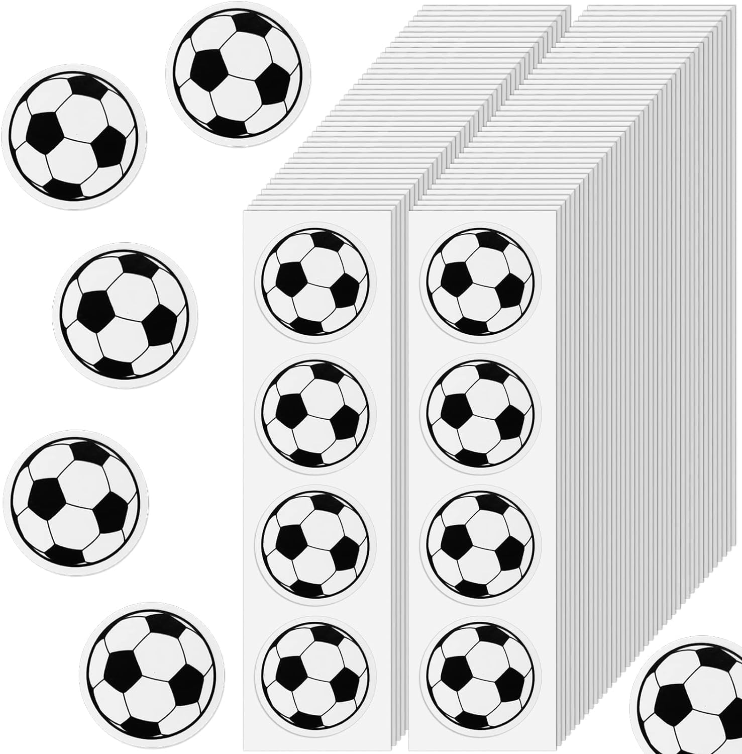 Amazon.com: 100Pcs Soccer Ball Stickers for Water Bottles Vinyl Soccer ...