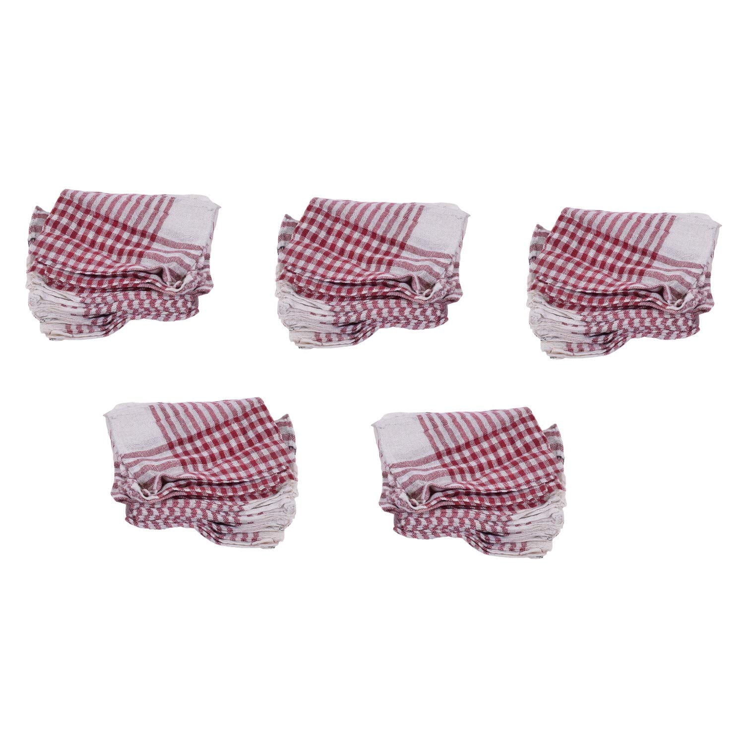 SS Cotton Floor Cleaning Duster/Cloth/Mop/Pocha (Red, Pack of 5 ...