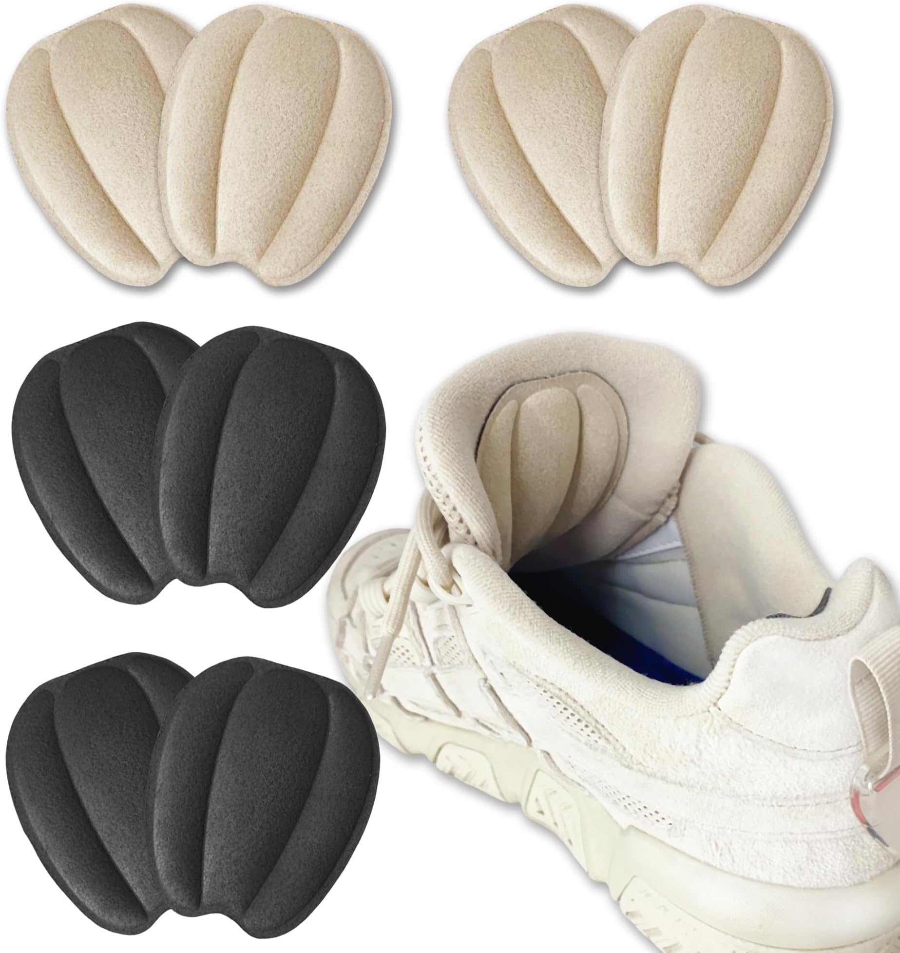 Amazon.com: Shoe Tongue Pads - 4 Pairs Foot Pads for Women Men Shoes ...