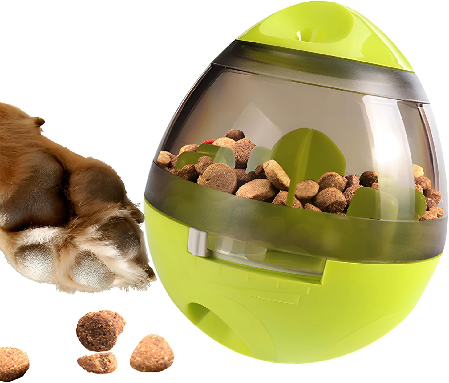 Zellar Treat Dispensing Dog Toy - Dog Treat Ball/Food Dispenser ...