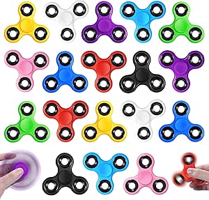 Amazon.com: SCIONE 18 Pack Fidget Spinner Toy Bulk for Kids Adults, Spinners Fidget Set, Hand ...