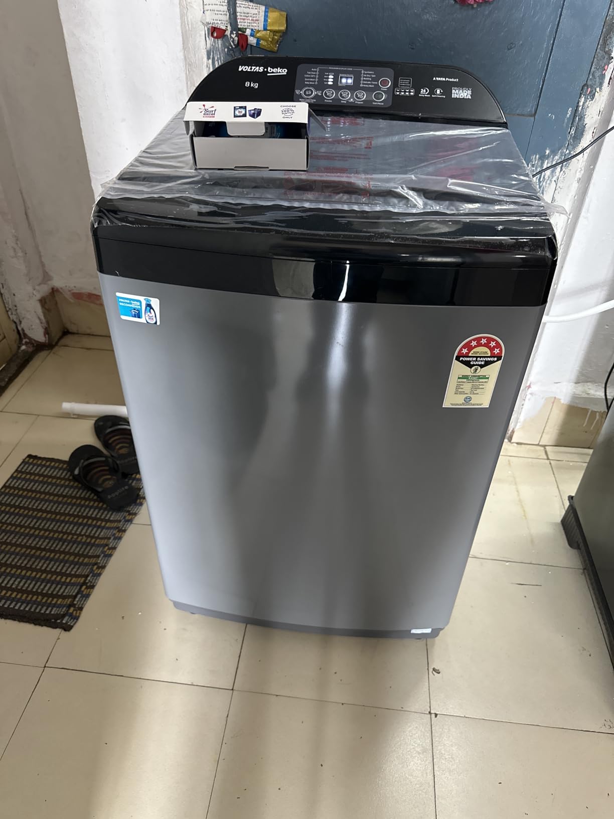 Voltas Beko, A Tata Product 8 kg 5 Star Fully-Automatic Top Loading ...