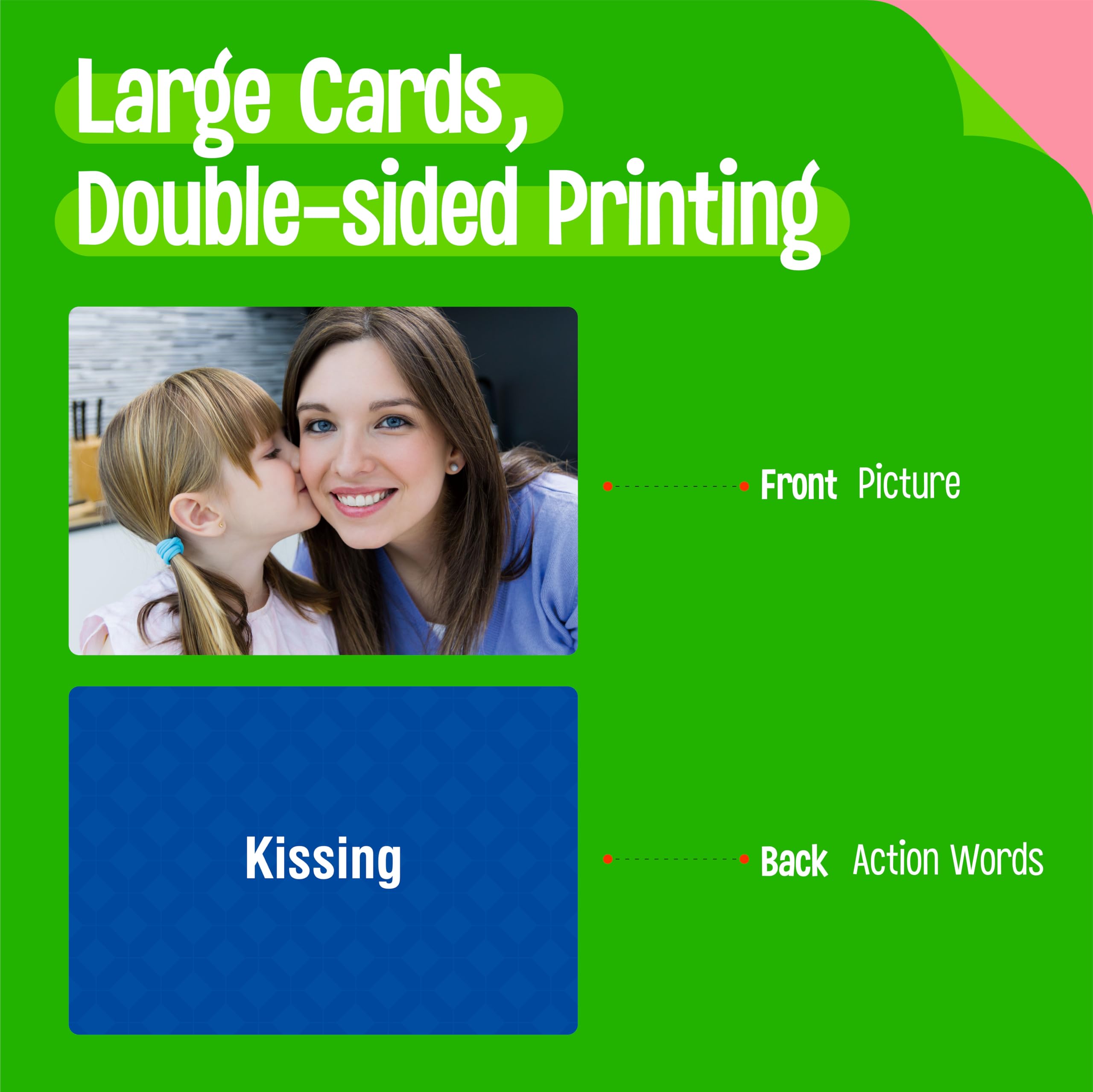 Snapklik.com : 50 Verb Flashcards, Picture & Word Cards Action Language ...