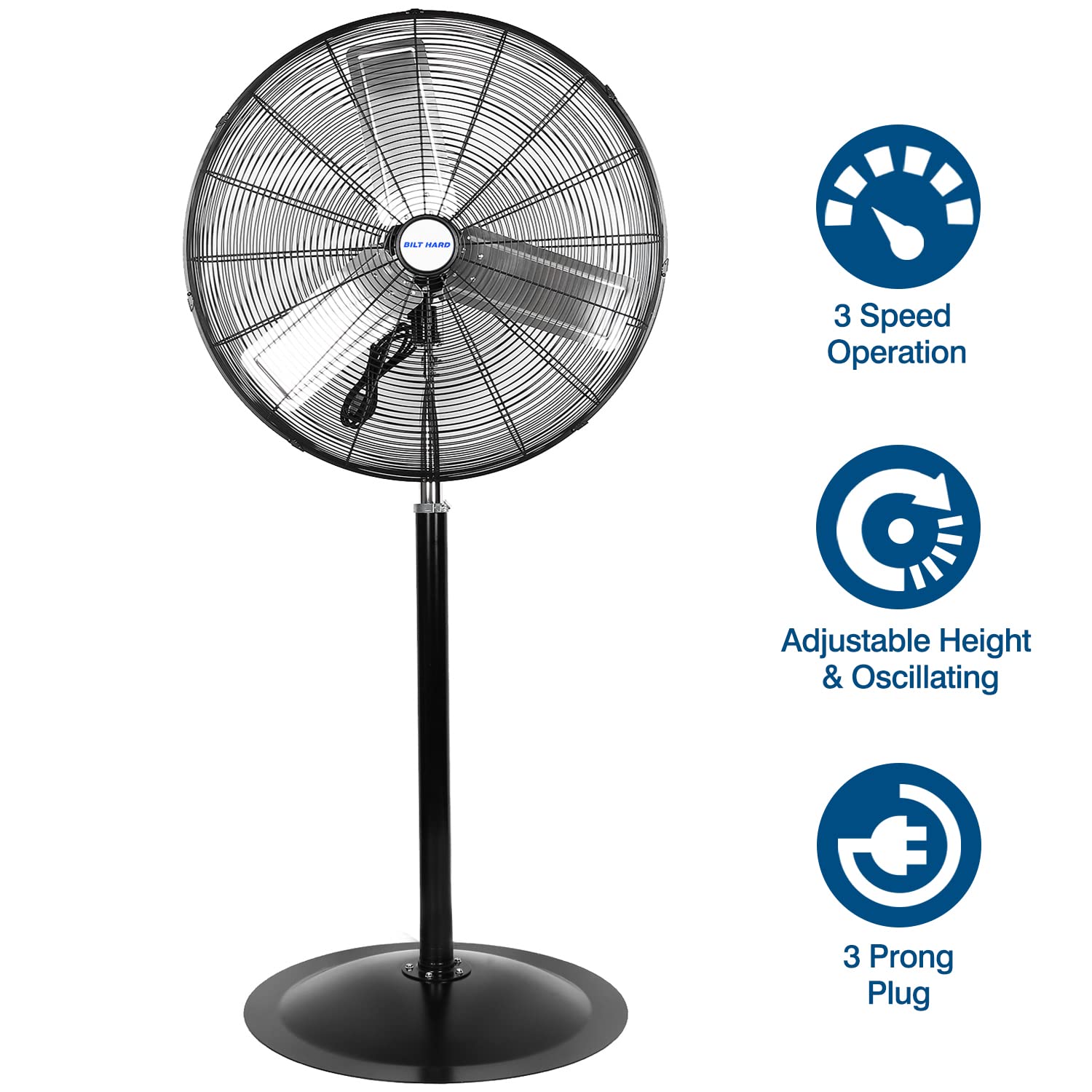 Snapklik.com : BILT HARD 6450 CFM 24" High Velocity Pedestal ...