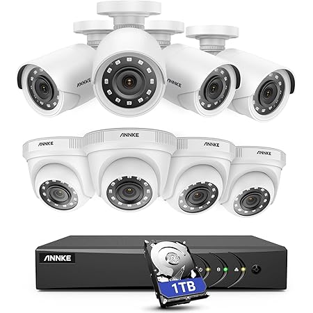 Amazon.com : ANNKE Home Wired Camera Security System with Audio, 8CH 3K ...