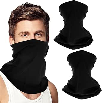 Amazon.com: Yuanchu 2Pcs Neck Gaiter for Men Women,Cooling Neck Gaiter ...