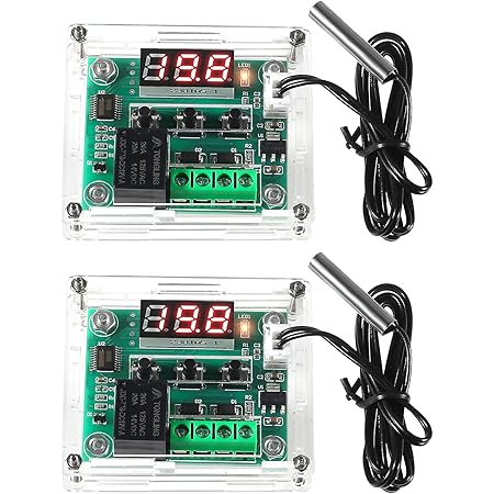 Amazon.com: 2PCS W1209 Temperature Controller Module,LED Display ...