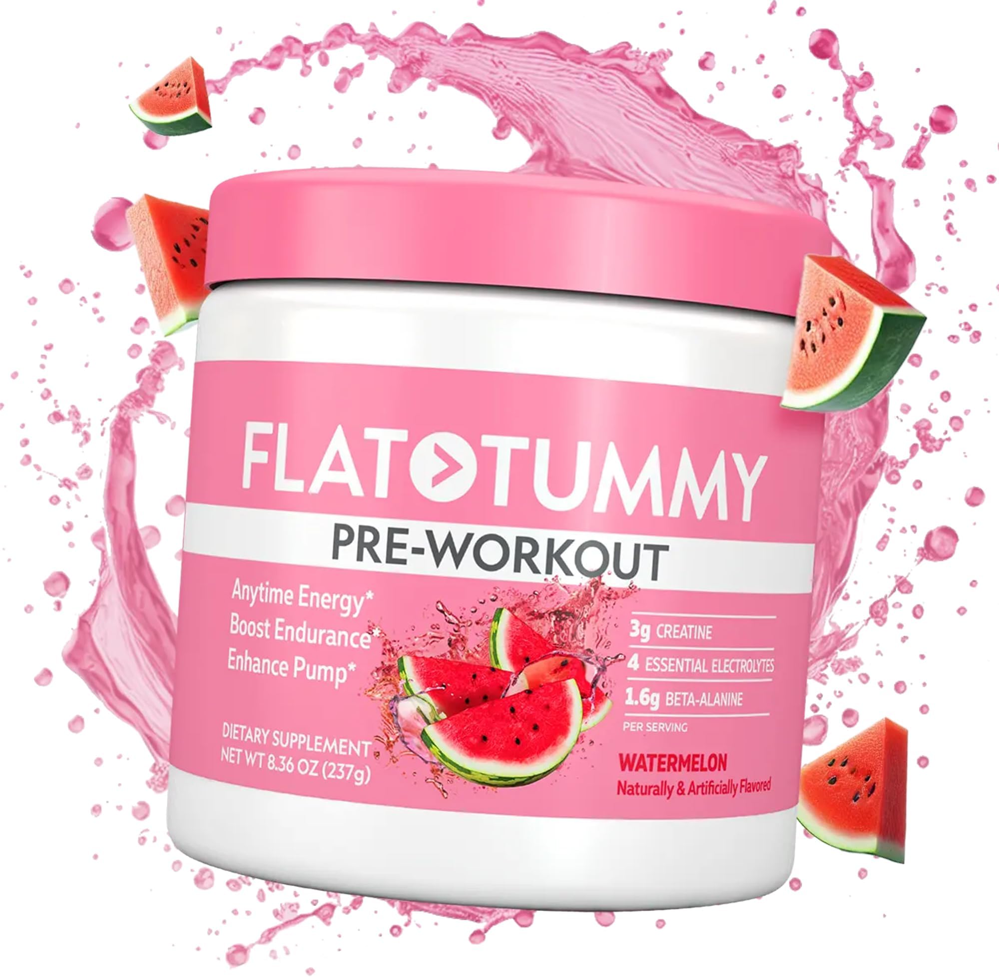 Amazon.com: Flat Tummy Pre Workout Powder for Women – Energy, Endurance ...