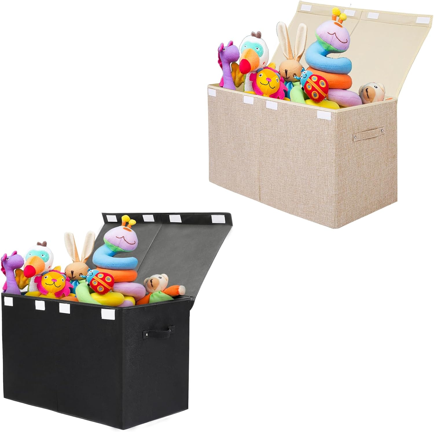 Amazon.com: popoly Large Toy Box Chest Storage with Flip-Top Lid ...