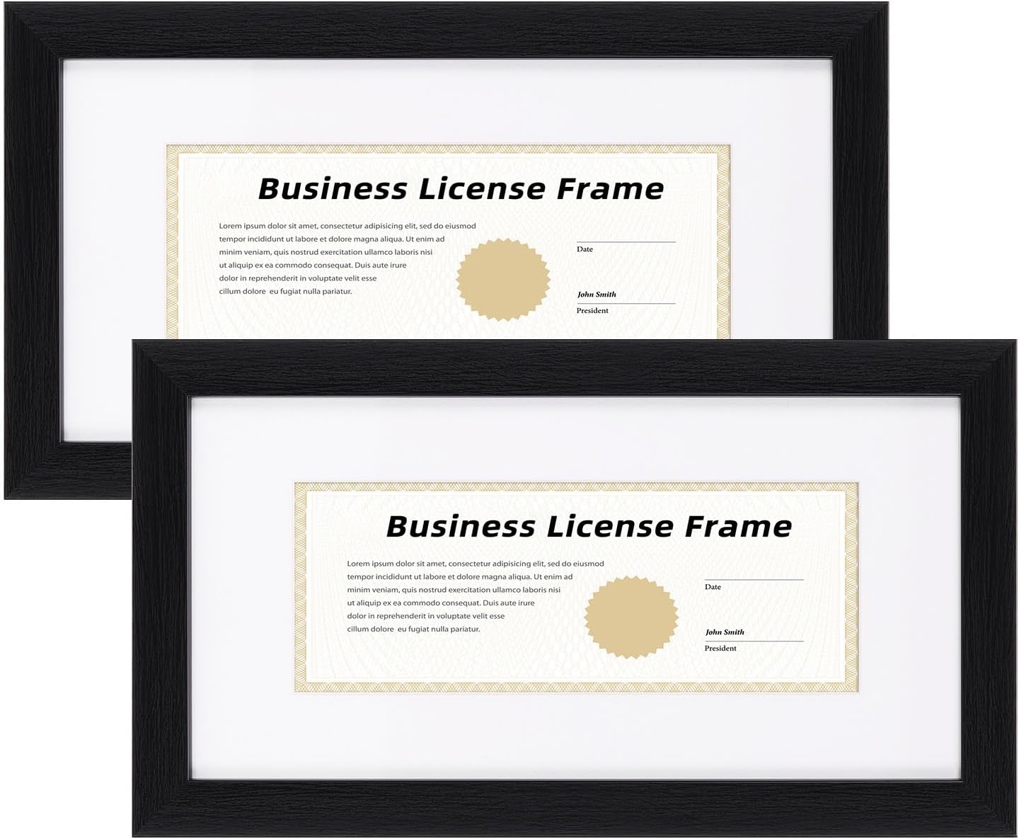 Amazon.com - Schliersee 5x10 Business License Frames Set of 2, Standard ...