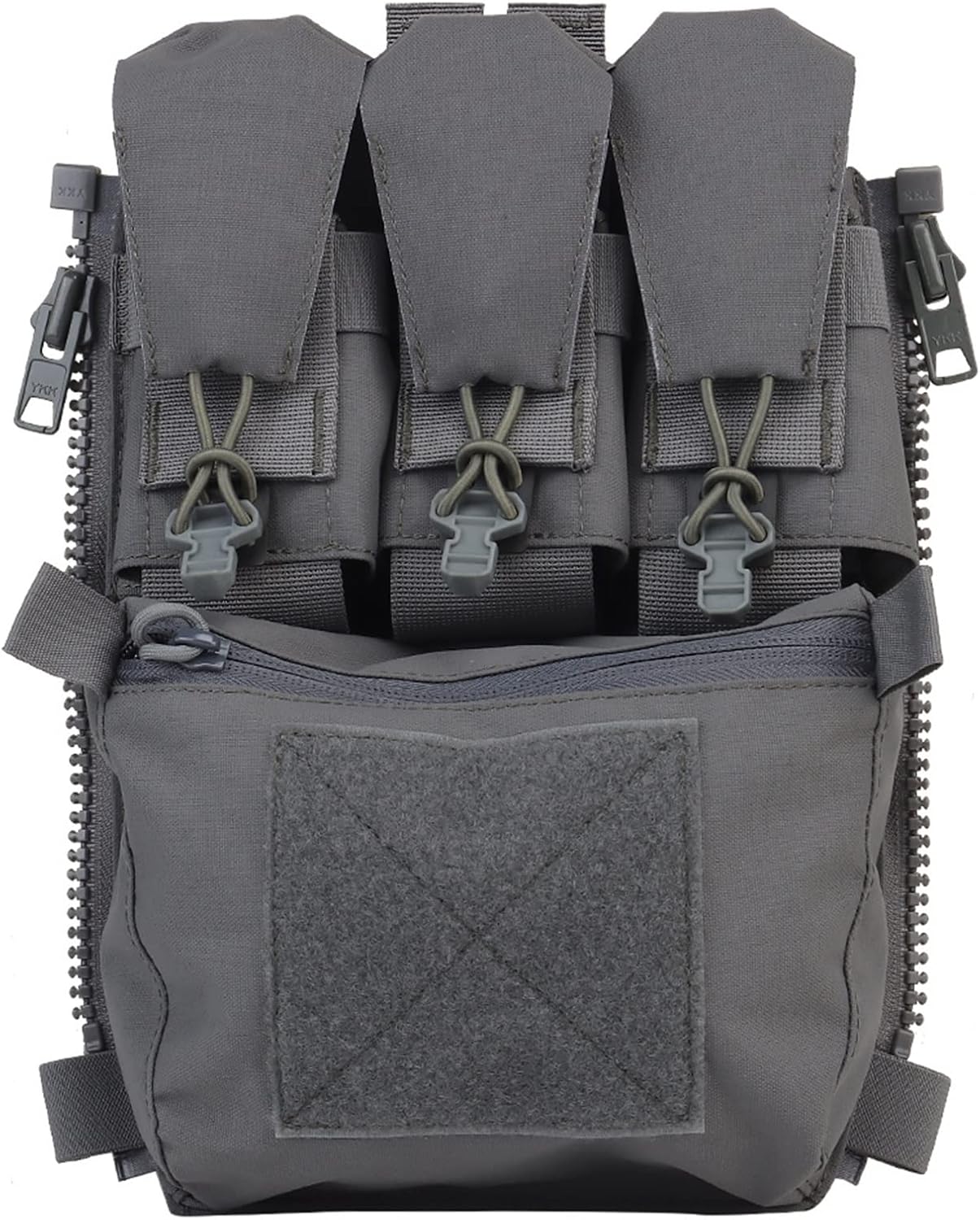 REYNEM Tactical Back Panel Pouch Zip-on Multi-fit GP Pocket Retention ...