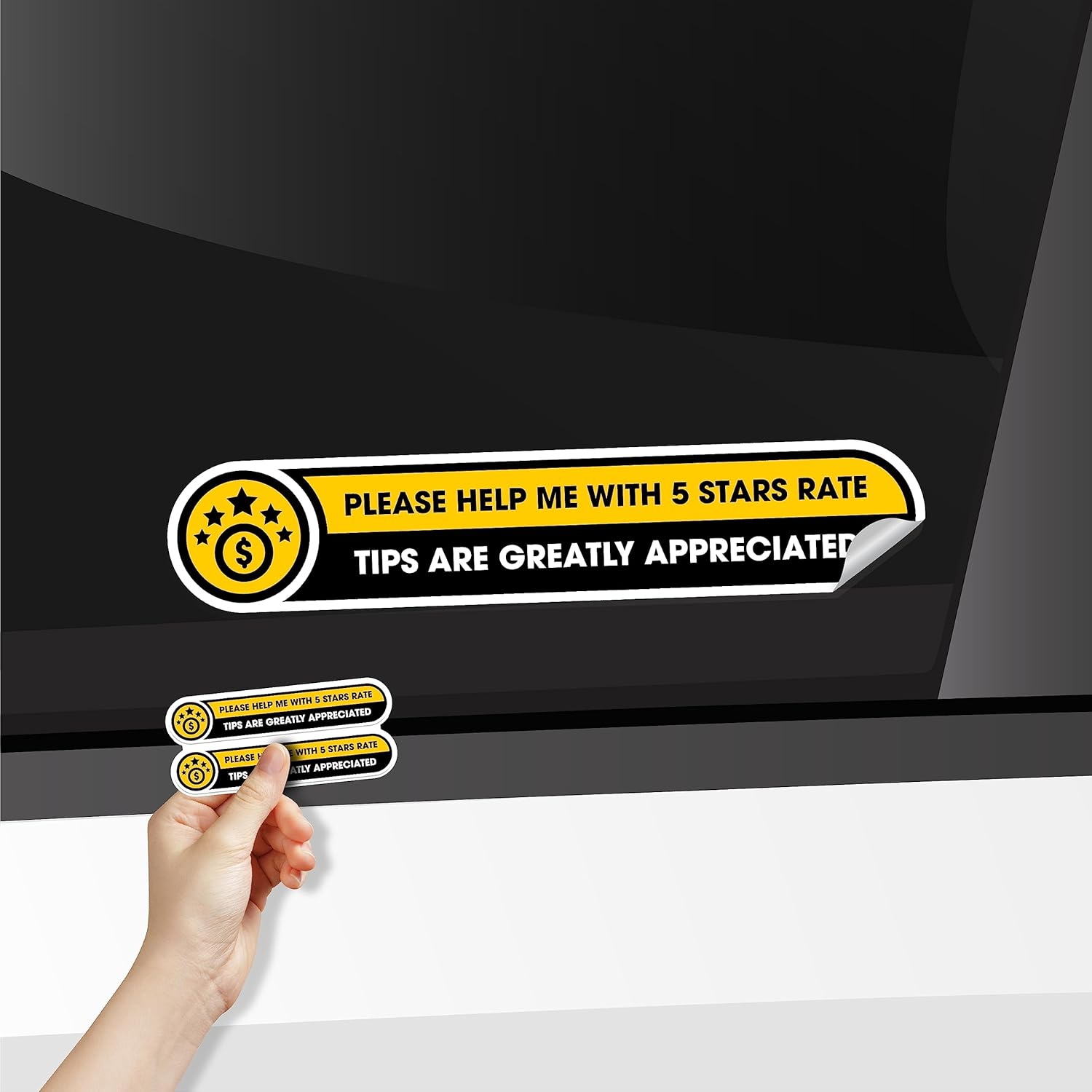 Amazon.com: Tips are Greatly Appreciated 2 Small Sticker | Please Rate ...