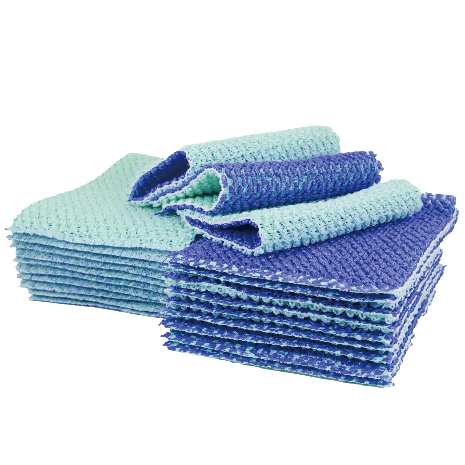 Amazon.com: Kuwish Heavy Duty Non-Scratch Double Sided Soft Scrubber ...