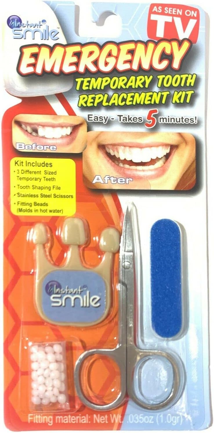 Instant Smile Emergency Temporary Tooth Replacement Kit Cosmetic Tooth ...