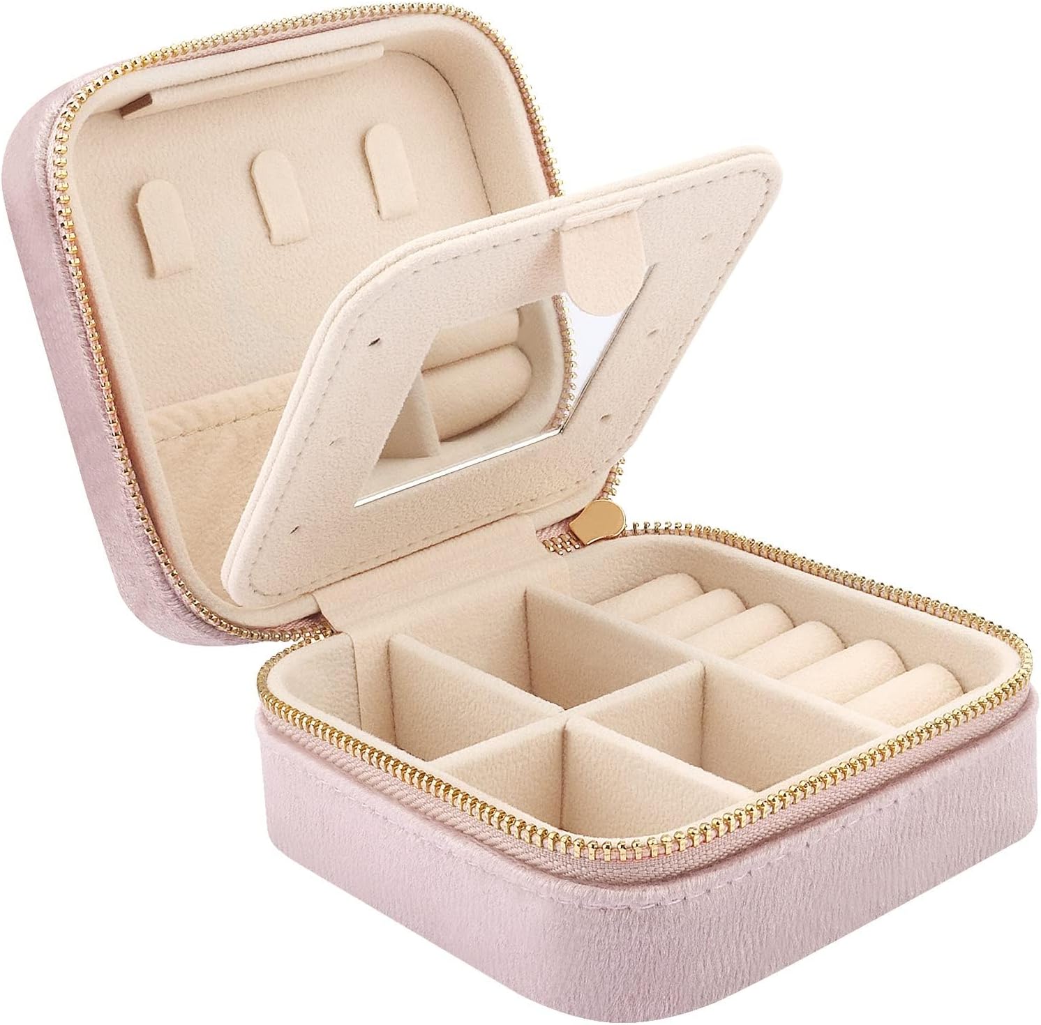 Amazon.com: ZPROW Travel Jewelry Case, Mini Portable Jewelry Travel ...