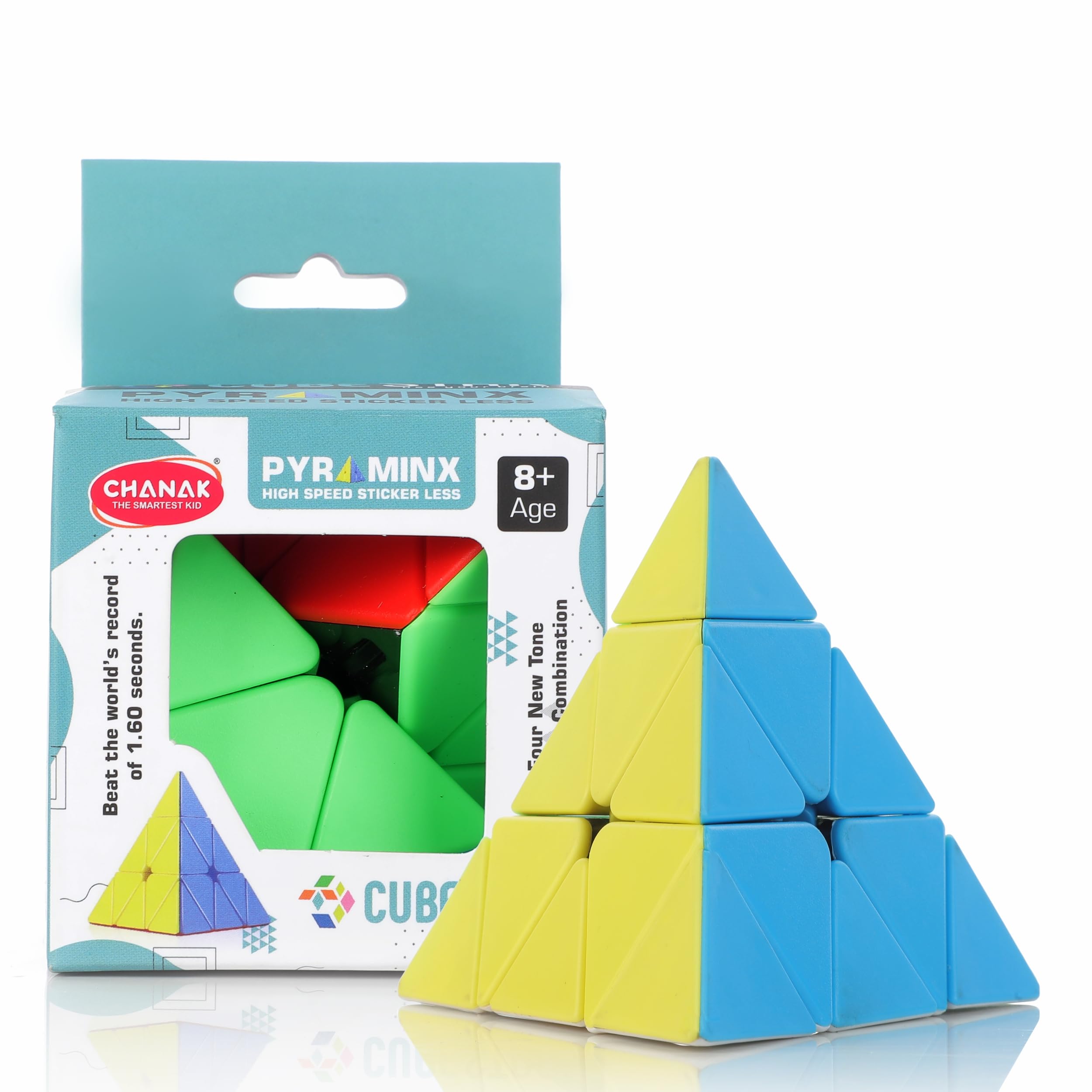 Chanak Speed Pyramid Cube, Stickerless Pyramid Cube, Triangle Pyraminx ...