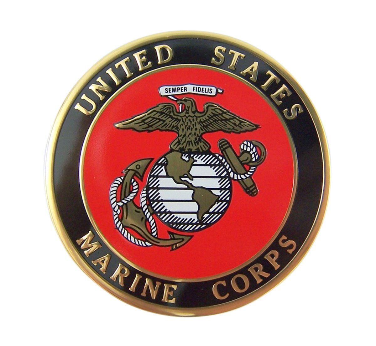 United States Marine Corps Military Metal Decal Emblem, 2 Inch : Amazon ...