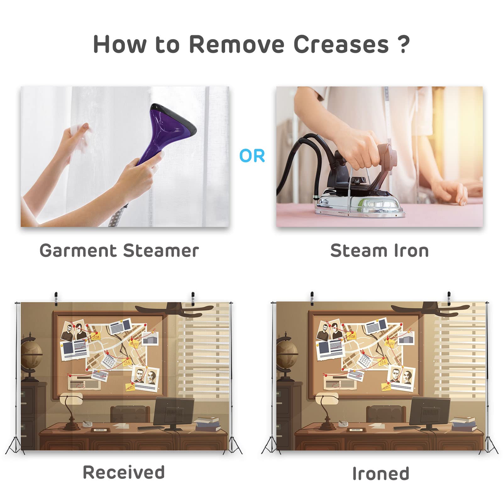 Snapklik.com : 8x6ft Fabric Spy Agent Detective Backdrop Detective ...