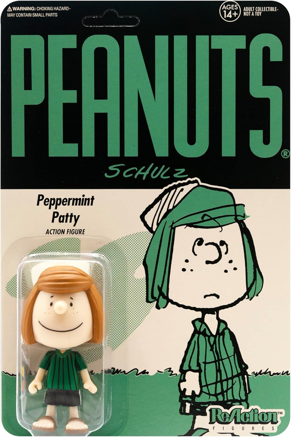 Amazon.com: Super7 Peanuts Camp Peppermint Patty 3.75 in Reaction ...
