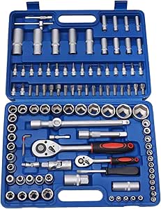 Amazon.com: 108-Piece Mechanics Tool Set, Socket Wrench and Metric 1/4 ...
