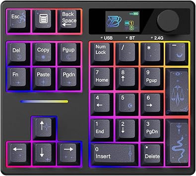 Amazon.com: ZMX X BOYI TD31Pro Mechanical Numpad,Hot Swap Wireless BT5 ...