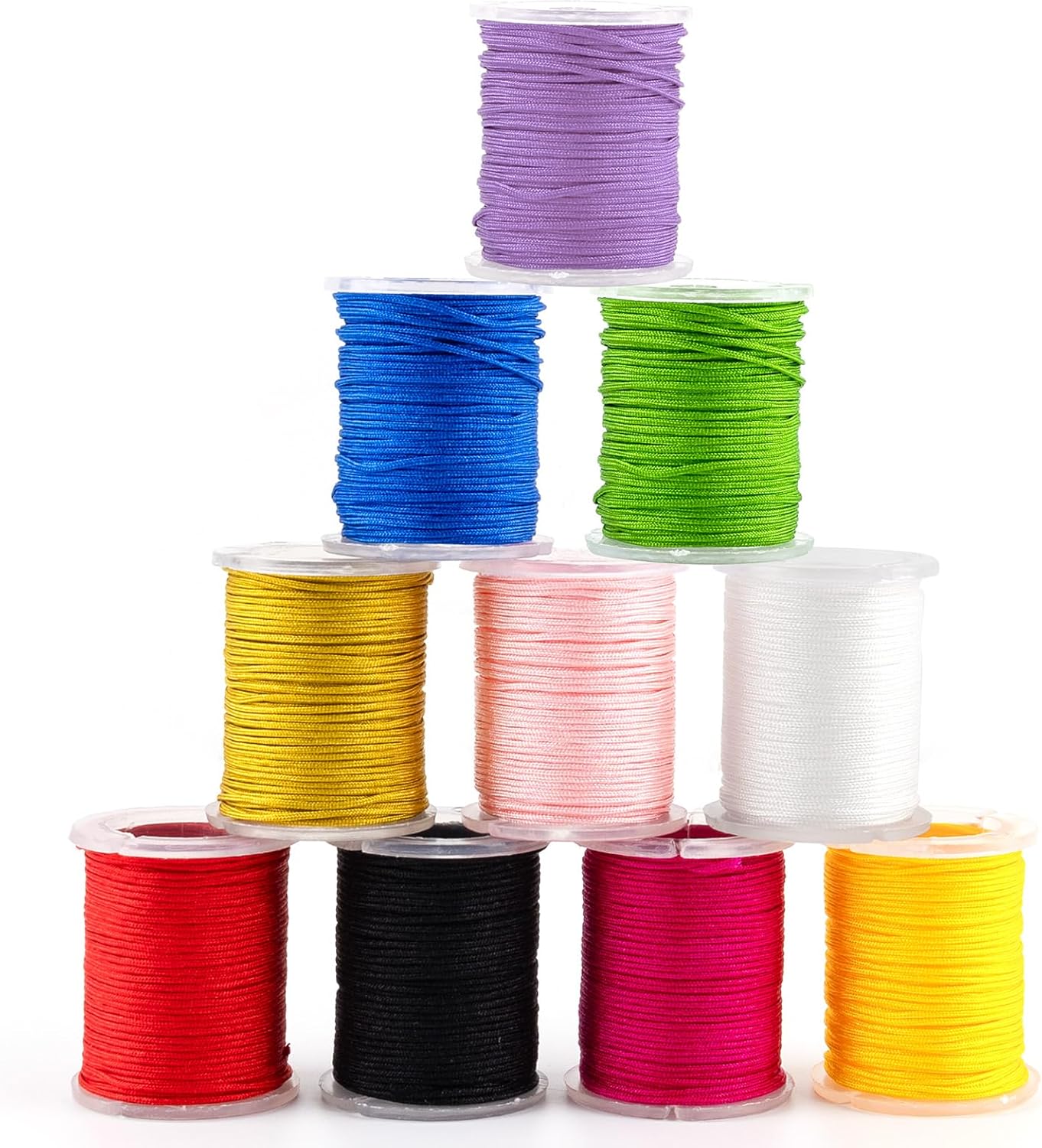 Amazon.com: AUEAR, 10 Color Nylon String Cord for Bracelet Jewelry ...