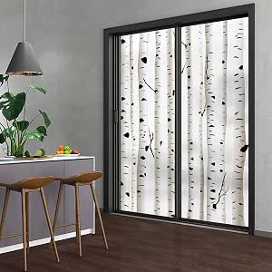 Amazon.com: Window Film Privacy Bathroom Birch Tree Window Door Glass ...