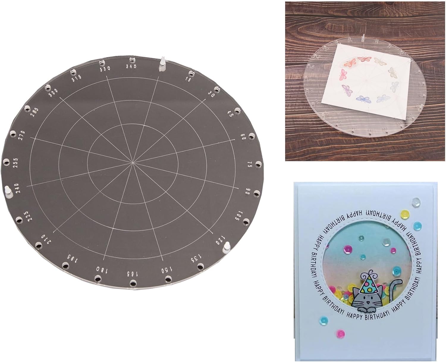 Amazon.com: Arbuya Stamp and Spin Tool for Card Making and Journaling ...
