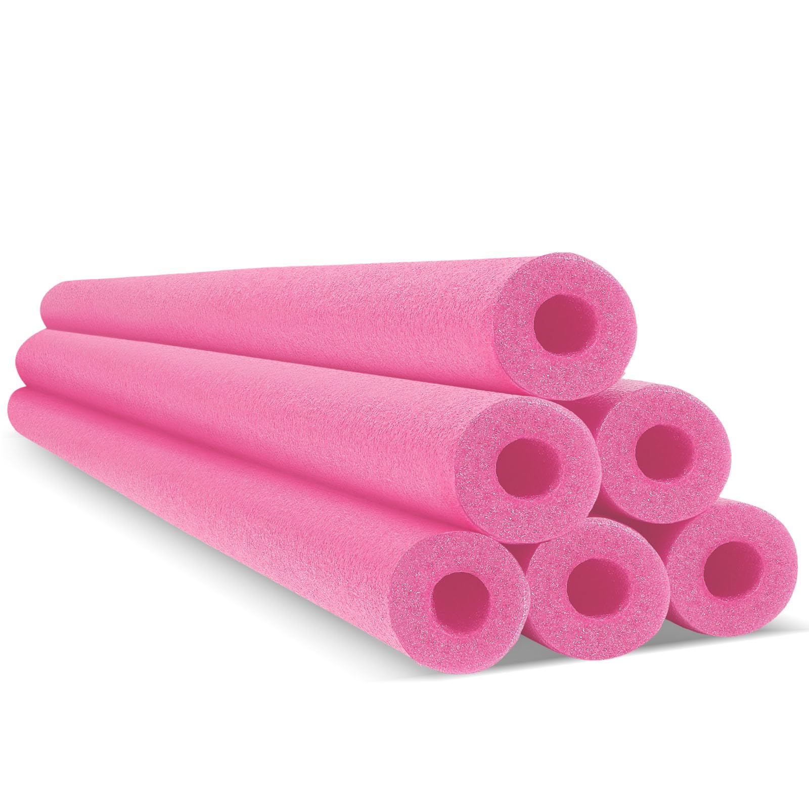 Hanaive 6 Pack Pool Noodles Foam Swim Noodles Jumbo Hollow Swimming ...