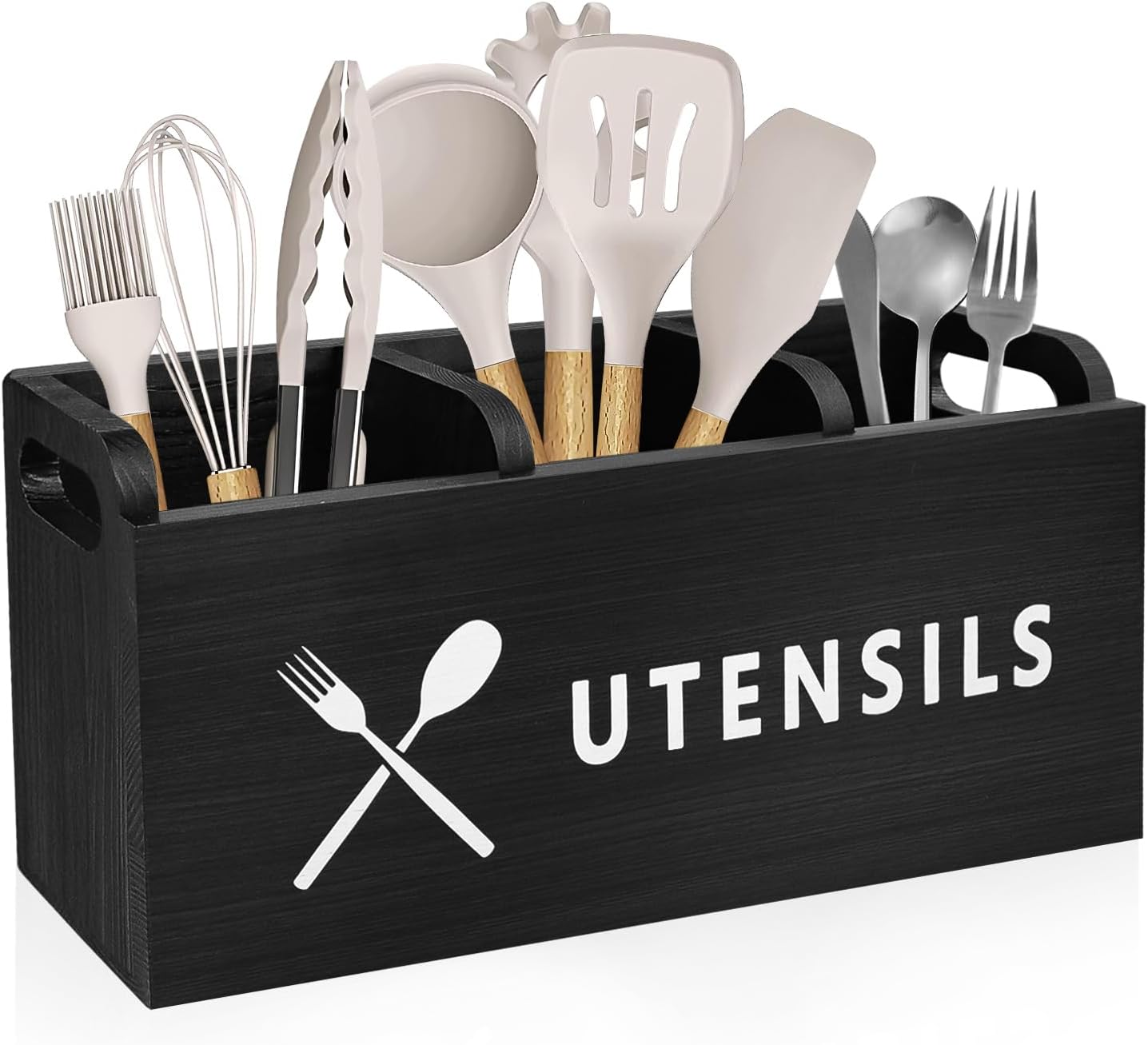 Amazon.com: Asaultker Large Kitchen Utensil Holder for Countertop with ...