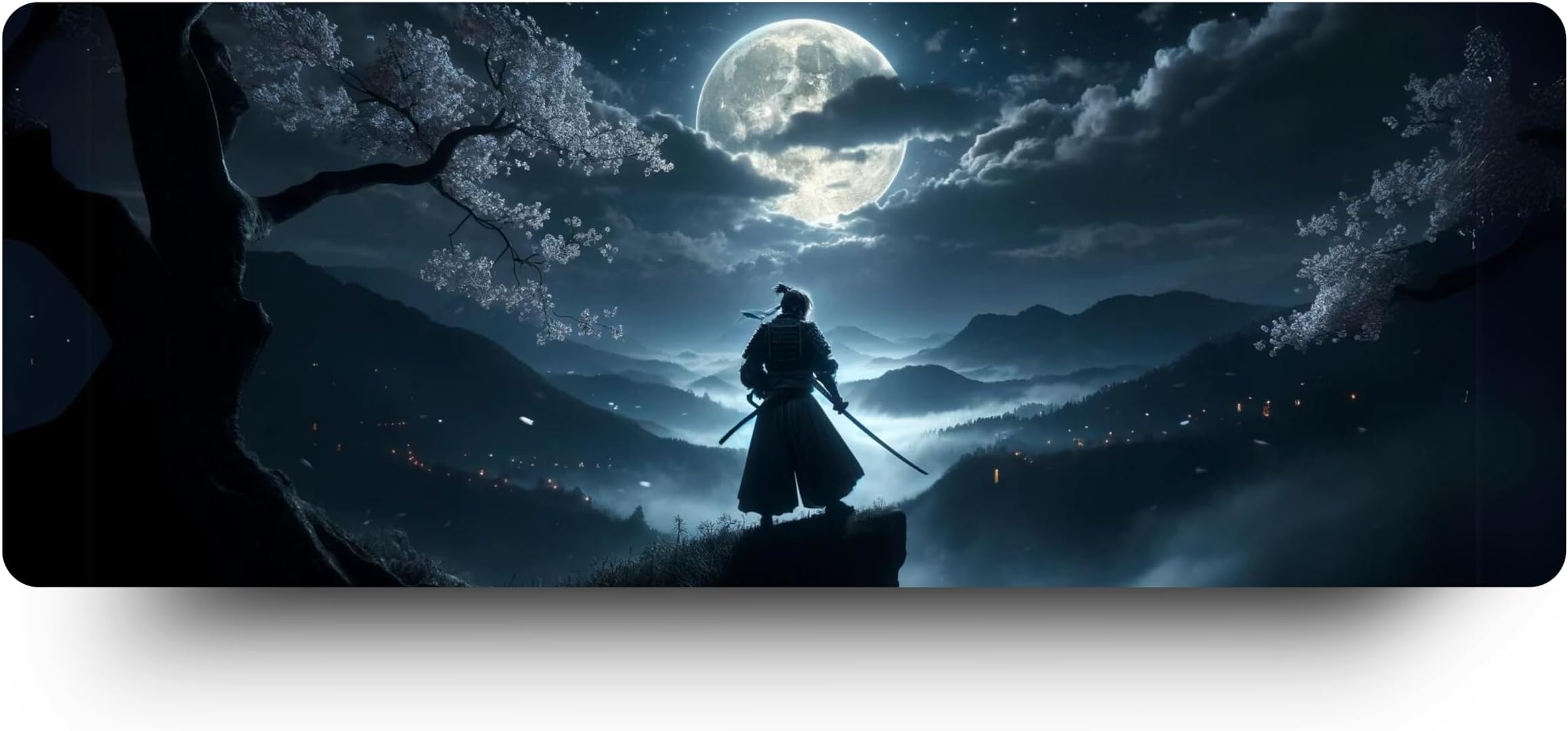 Amazon.com: DESKMATEC Gaming Mouse Pad, Moonlit Samurai Extra Large ...