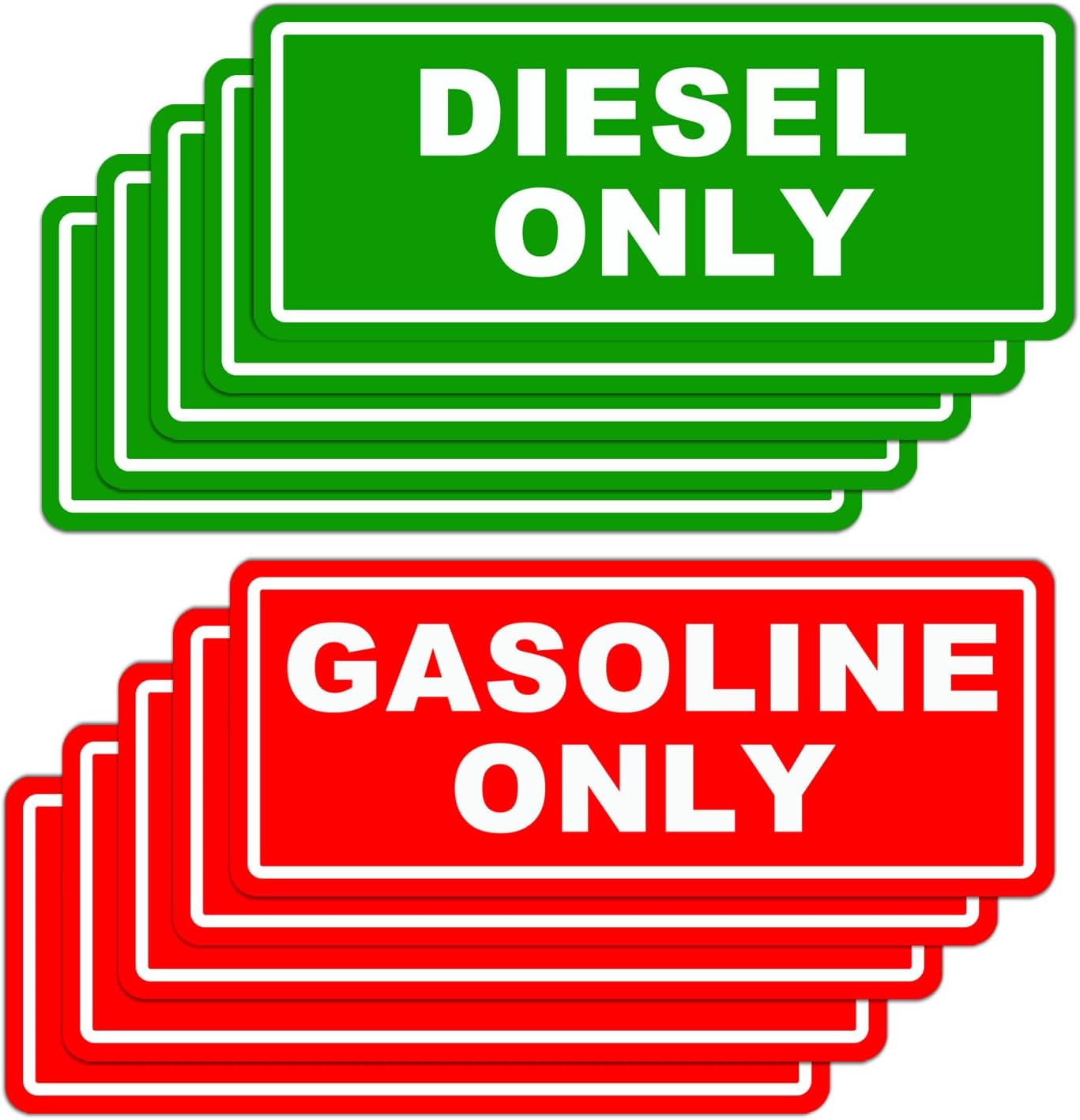 Amazon.com: 3 pcs Set Diesel Only Sticker for Fuel Tank, Diesel Vinyl ...