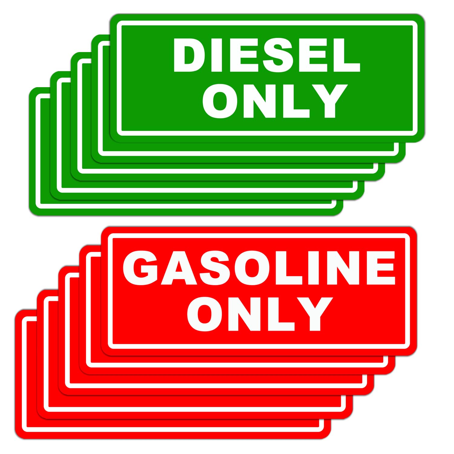 Amazon.com - 10pc Diesel Only and Gasoline Only Stickers for Fuel Tank ...