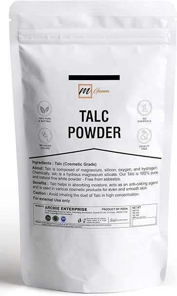 Amazon.com: mGanna 100% Natural Talc Powder for Facial Make-up and ...