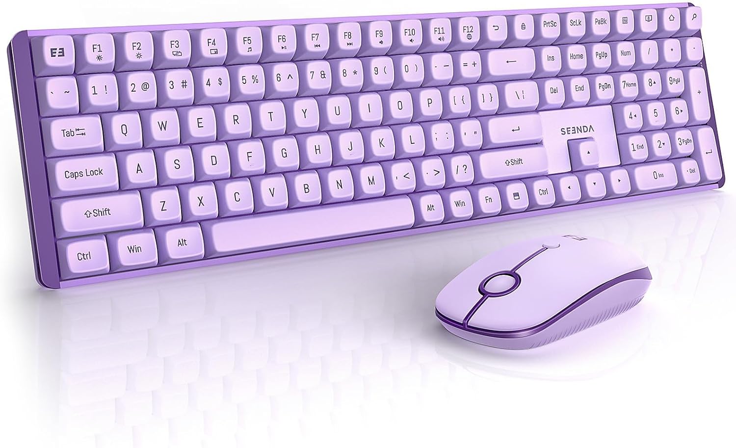 Amazon.com: Seenda Wireless Keyboard and Mouse Combo, Mechanical ...